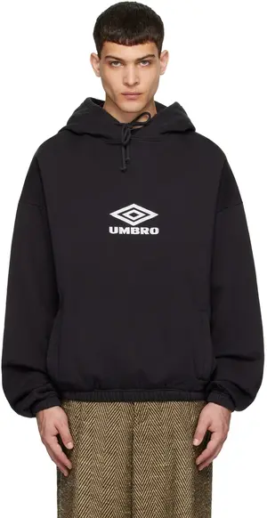 【umbro×fekete】gathered hoodie vest Umbro Slam Jam Edition Hoodie In Black - 21% Off | Editorialist