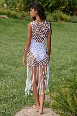 PQ SWIM Brynn Beaded Cover-up Dress
