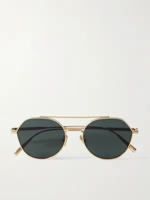 Dior Diorblacksuit R6u Aviator-style Sunglasses - Gold