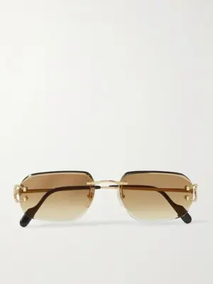 CARTIER Signature C Rimless Sunglasses - Gold