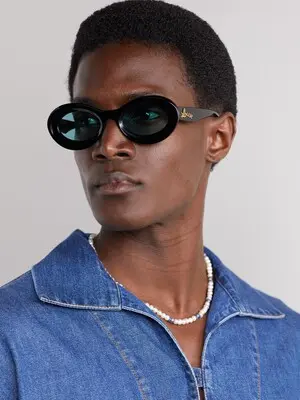 Loewe Paula's Ibiza Oval-frame Acetate Sunglasses