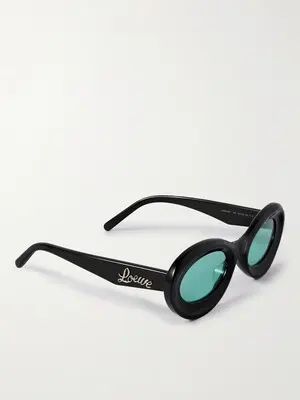 Loewe Paula's Ibiza Oval-frame Acetate Sunglasses