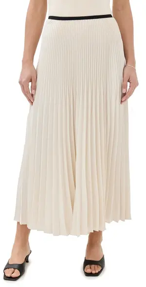 Jenni Kayne Pleated Midi Skirt - Ivory