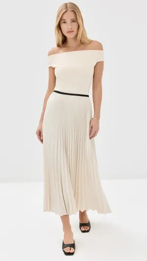 Jenni Kayne Pleated Midi Skirt - Ivory