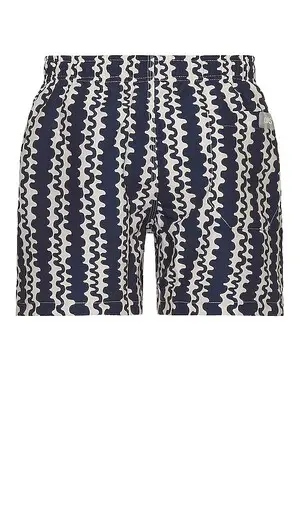 Oas Scribble Board/boxer Short - Blue