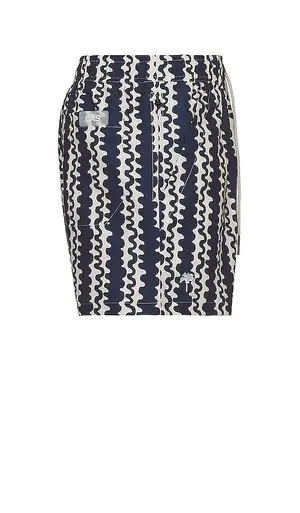Oas Scribble Board/boxer Short - Blue