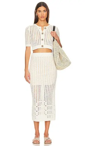 525 America Christina Open Stitch Skirt