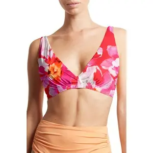 Hanky Panky Wrap Front Bikini Top - Out Of Office Pink