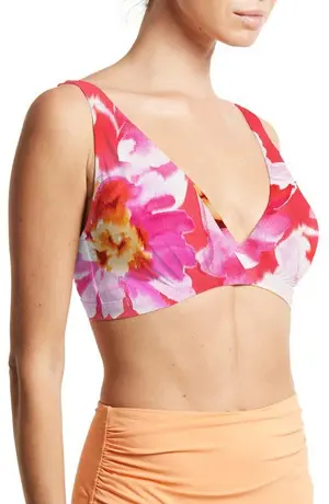 Hanky Panky Wrap Front Bikini Top - Out Of Office Pink