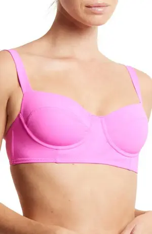 Hanky Panky Balconette Bikini Top - Unapologetic Pink