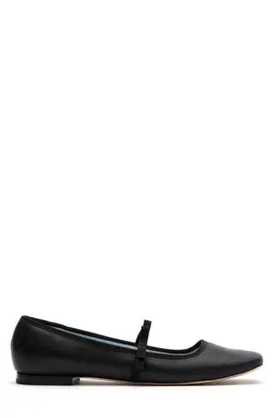 FRANCES VALENTINE Square-toe Mary Jane Flat - Black 2