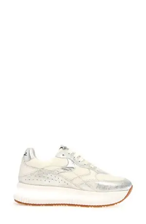 VOILE BLANCHE Lana Fresh Platform Sneakers - Silver White