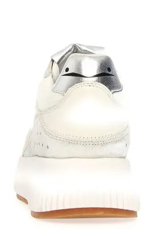 VOILE BLANCHE Lana Fresh Platform Sneakers - Silver White
