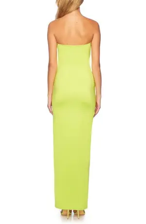 Susana Monaco Ruched Strapless Maxi Dress - Lightning Bolt