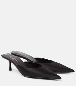 Saint Laurent Barbara 55 Crêpe Mules
