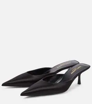 Saint Laurent Barbara 55 Crêpe Mules
