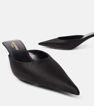 Saint Laurent Barbara 55 Crêpe Mules