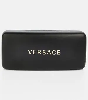 Versace Greca Embellished Oversized Sunglasses