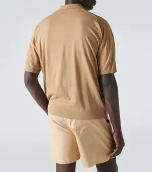 Auralee Cotton Polo Shirt - Beige