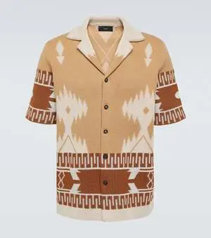Alanui Icon Piquet Cotton Jacquard Shirt - Beige