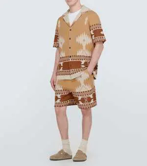 Alanui Icon Piquet Cotton Jacquard Shirt - Beige