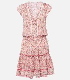 Poupette St Barth Anais Floral Minidress - Pink