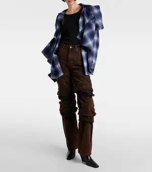 Y/project Layered High-rise Wide-leg Jeans