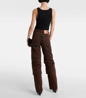 Y/project Layered High-rise Wide-leg Jeans