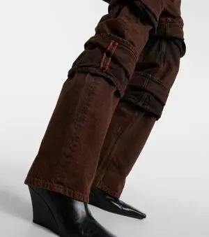 Y/project Layered High-rise Wide-leg Jeans