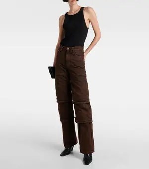 Y/project Layered High-rise Wide-leg Jeans