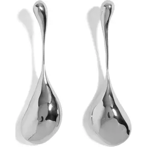 FARIS Bolo Drop Earrings - Silver