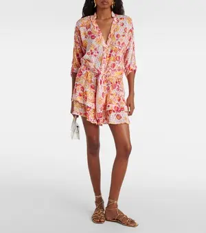 Poupette St Barth Culotte Ruffled Miniskirt