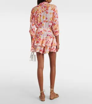 Poupette St Barth Culotte Ruffled Miniskirt