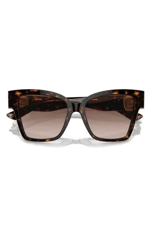 Dolce & Gabbana 54mm Square Sunglasses - Havana