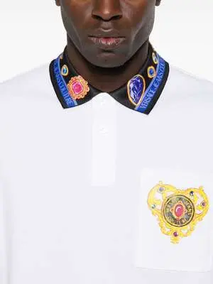 Versace Heart Couture Polo Shirt