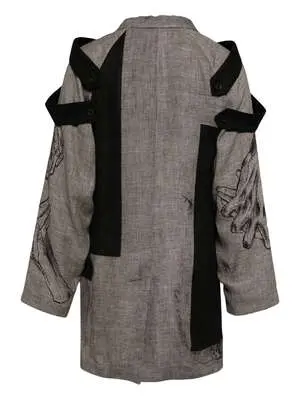 Yohji Yamamoto Layered Linen Blazer
