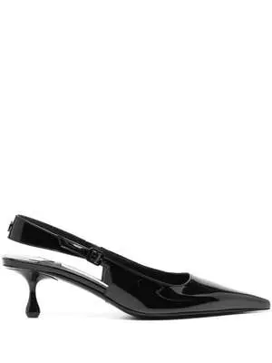 JIMMY CHOO Amel 50mm Slingback Pumps - Black