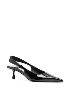JIMMY CHOO Amel 50mm Slingback Pumps - Black
