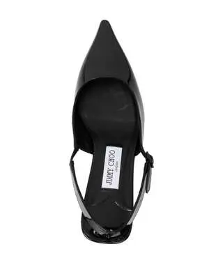 JIMMY CHOO Amel 50mm Slingback Pumps - Black