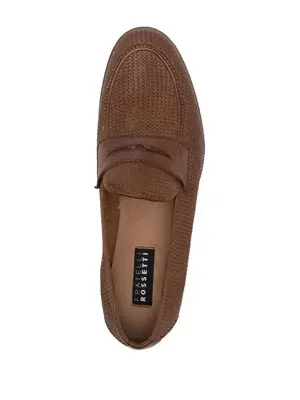 Fratelli Rossetti Interwoven Leather Loafers