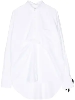 MARINA YEE Draped Cotton Shirt - White