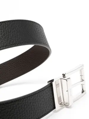 Bally Logo-engraved Leather Belt