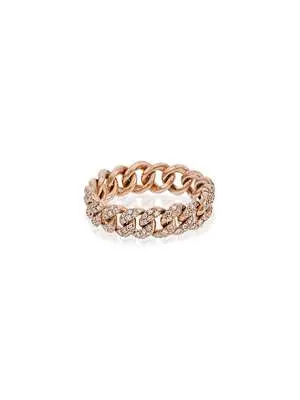 Shay Essential Diamond Chain Link Ring - Metallic