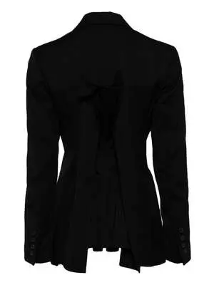 Yohji Yamamoto Pleated Double-breasted Blazer