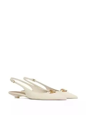 Valentino Garavani 20mm Vlogo Slingback Pumps - White