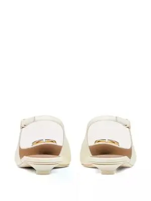 Valentino Garavani 20mm Vlogo Slingback Pumps - White