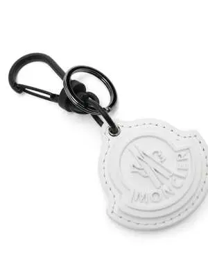 Moncler Embossed-logo Leather Keyring
