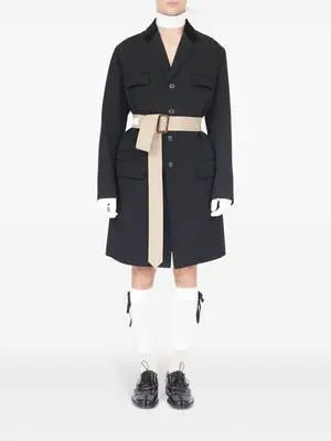 MAISON MARGIELA Two-tone Belted Coat