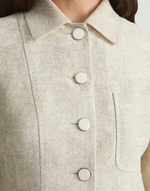 Lafayette 148 New York Textured Jacquard Cotton-linen Three Pocket Jacket