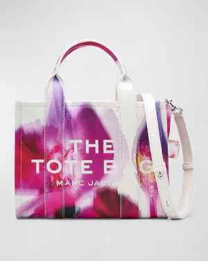Marc Jacobs Marc Jacobs The Future Floral Leather Small Tote Bag - White Multi